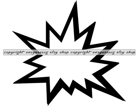 Explosion Svg Explosion Dxf Explosion Png Explosion Etsy