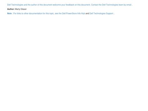 We Value Your Feedback Dell Powerstore Microsoft Hyper V Best Practices Dell Technologies