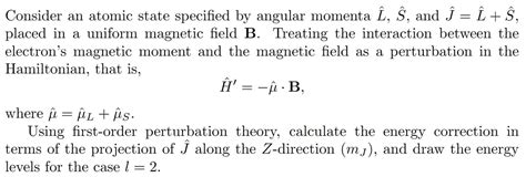 Solved Consider An ﻿atomic State Specified By ﻿angular