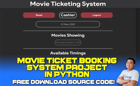 Movie Ticket Booking System Project In Python With Source Code