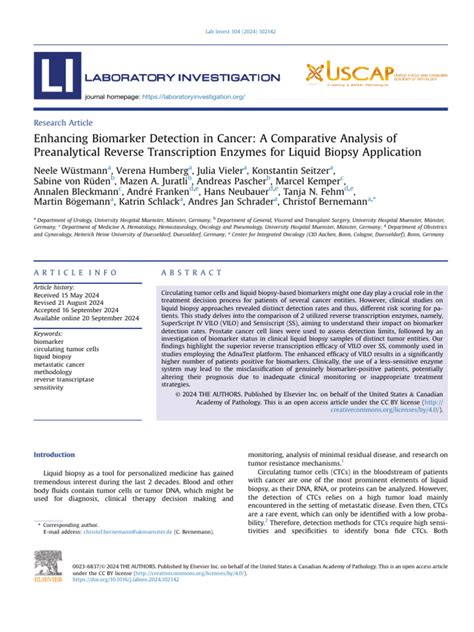 Enhancing Biomarker Detection In Cancer A Compara Pdf Real Time Polymerase Chain Reaction
