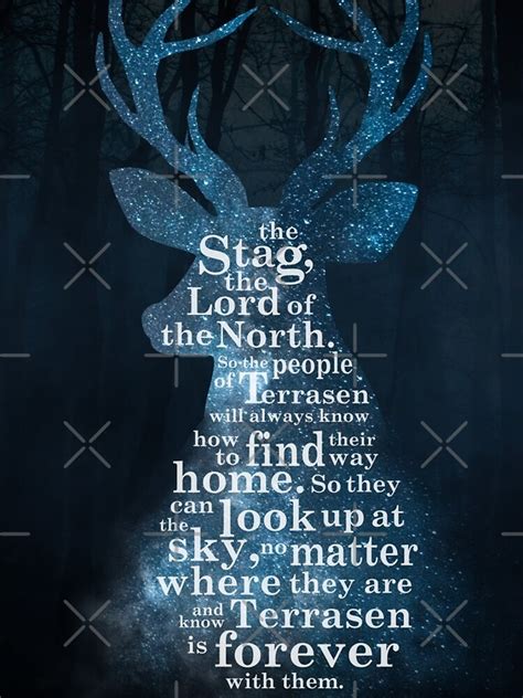 Throne Of Glass The Stag The Lord Of The North Graphic T Shirt
