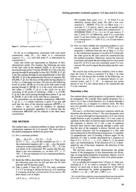 Solving Geometric Constraints System