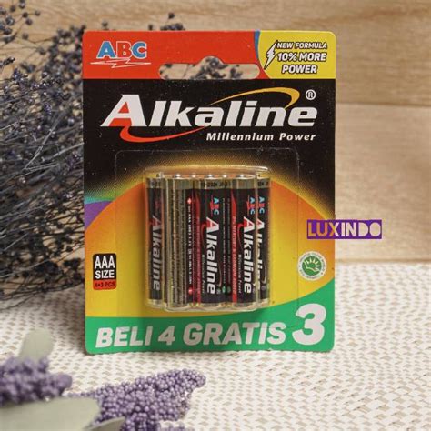 Jual Baterai Batre Abc Alkaline Aaa Isi Pcs V Shopee Indonesia