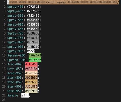a nice way to handle sass color variables magmalabs blog the volcano