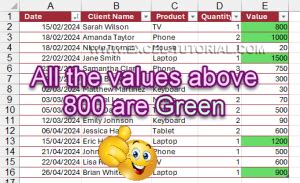 如何在 Excel 中拥有 种不同的突出显示颜色