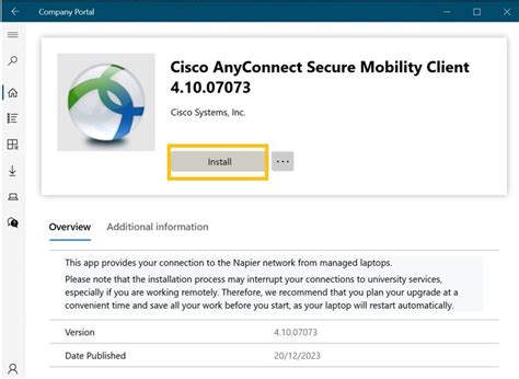 Cisco Anyconnect Update