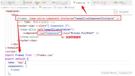 Vue的keep Alive缓存 Csdn博客