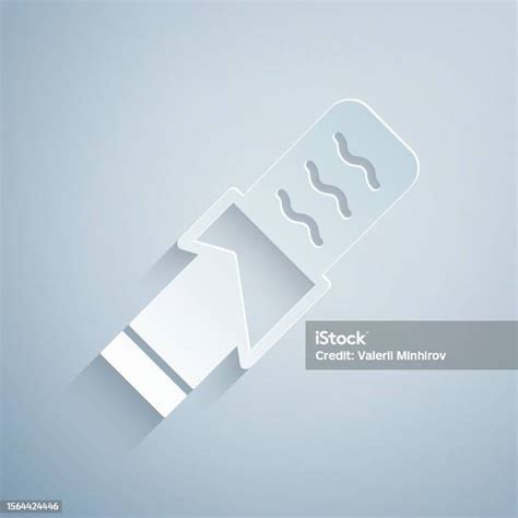 종이 컷 단백질 스포츠 바 아이콘은 회색 배경에 분리되어 있다 에너지 스낵 아이콘입니다 유기농 과자 종이 아트 스타일 벡터 0명에 대한 스톡 벡터 아트 및 기타 이미지