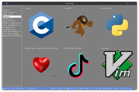 Github Anonymoux47termvisage Browse And View Images In The Terminal