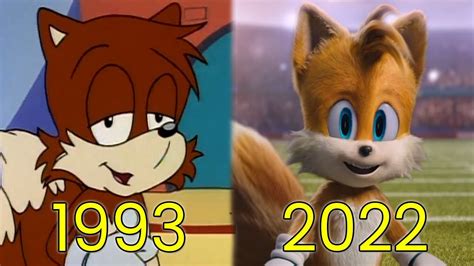 Evolution Of Tails In Sonic Movies And Tv 1993 2022 Youtube