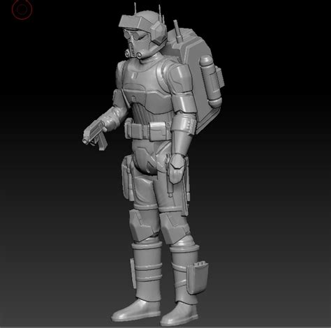 🐺 The Bad Batch Stl Teck Action Figure3d Action Figure Obj Kenner Style Starwars・ Stl File