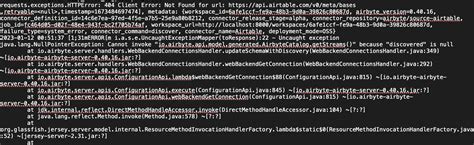 Source Airtable Error After Upgraded To 101 · Issue 21281 · Airbytehqairbyte · Github