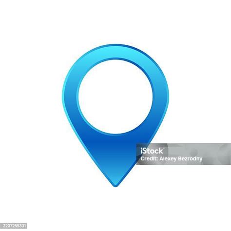 탐색 및 위치 지정을 위한 지도 포인터 모양의 파란색 위치 아이콘 0명에 대한 스톡 벡터 아트 및 기타 이미지 0명 공구상자 길찾기 아이콘 Istock