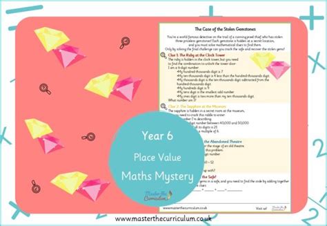 Place Value Maths Mystery Master The Curriculum