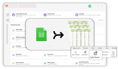 Wps Split Excel Sheet Efficient Panessheetsrows Segmentation