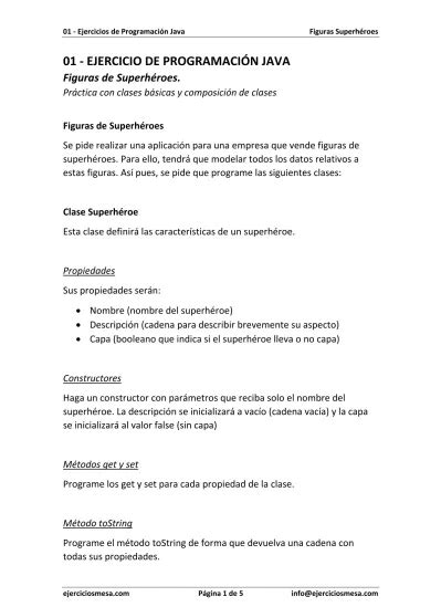 01 Ejercicio De ProgramaciÓn Java
