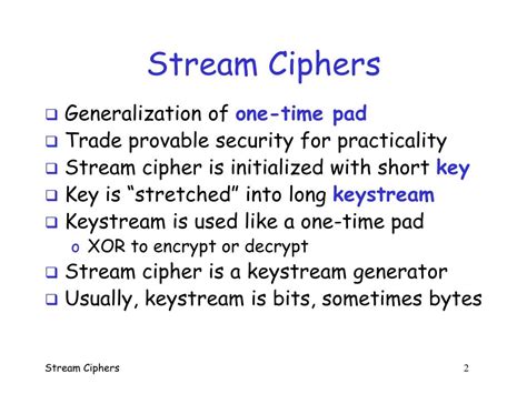 Ppt Stream Ciphers Powerpoint Presentation Free Download Id4701068