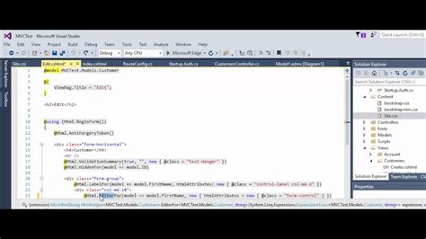 Mvc Set Textbox Width Youtube