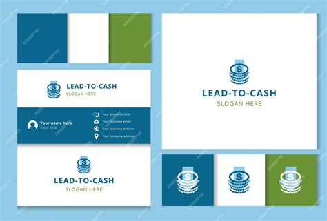 Premium Vector Leadtocash Logo Design With Editable Slogan Branding Book