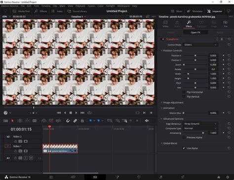 Transforming Scaling Rotating In DaVinci Resolve Edits
