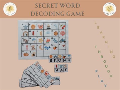 Reading And Writing Activity Secret Word Game Decoding Letters