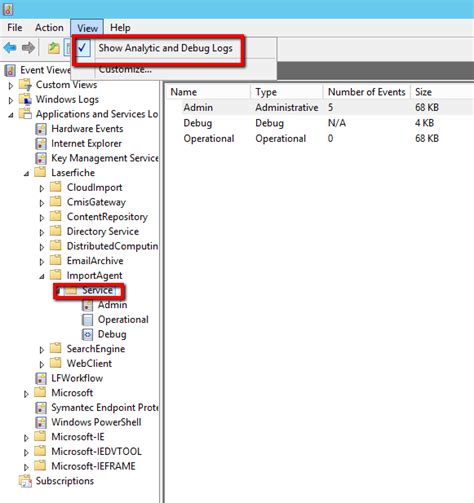 Import Agent 1031 Log Level Missing Laserfiche Answers