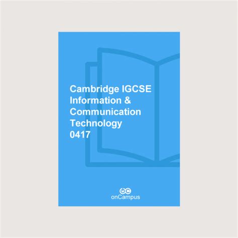 Cambridge Igcse Information And Communication Technology 0417