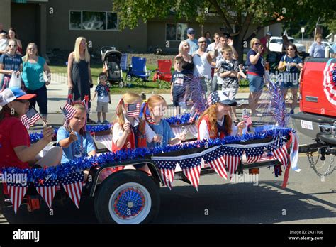 Parade Floats American Flags Float July 4 Independence Day 4th Of