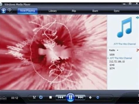 Windows Music Player Watching As The Colors Shapes And Lines Went