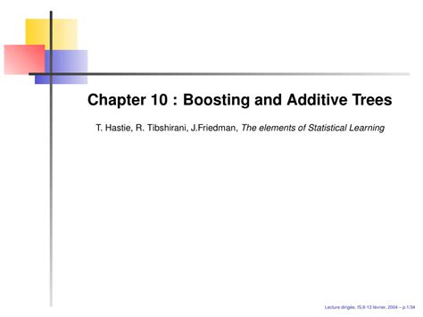PDF Boosting And Additive Trees