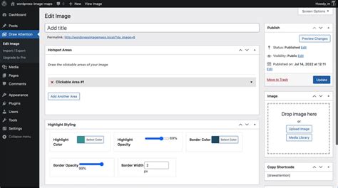 how to create an interactive image map in wordpress