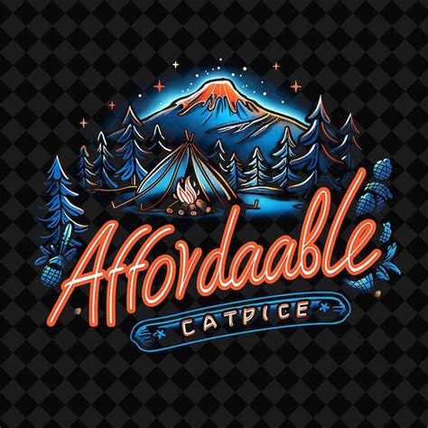 Premium Psd Dazzling Neon Radiance Of Affordable Text In Neon Orange And Png Y2k Inspired Neon