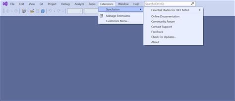 Download And Installation Of Net Maui Extension Syncfusion®