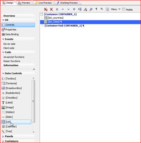 To Start Click On The Design Tab Then Select Listcities Then Under