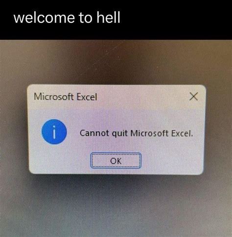 Cannot Quit Microsoft Excel Мем Эксперт