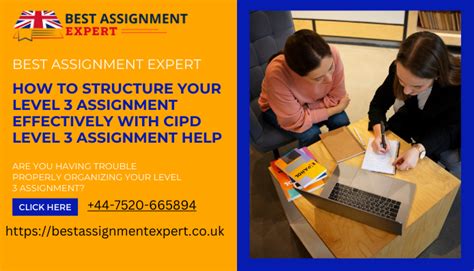 How To Structure Your Level 3 Assignment Effectively With Cipd Level 3 Assignment Help By Best