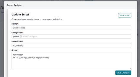 Creating And Running Scripts On Your Devices Saved Scripts Addigy