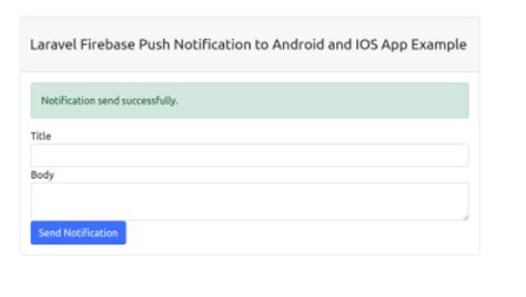 Laravel With Packages Laravel Firebase Push Notification To Android