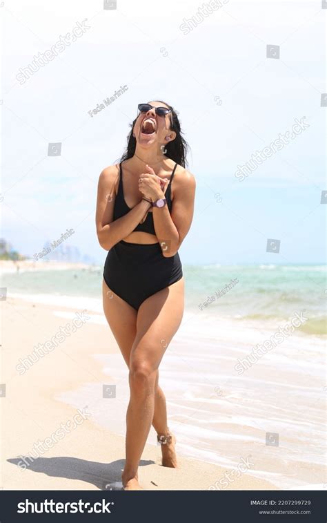 Caucasian Woman Beautiful Sexy Blackhaired Black Stock Photo Shutterstock