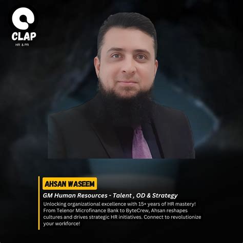 Ahsan Waseem Siddiqui Director Hr Chrp Hr Consultancy Associate