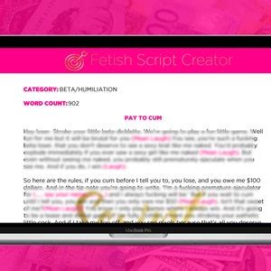 Femdom Script SISSIFICATION CROSSDRESSING Sissy Slt Sissy Script PSO Script Niteflirt Script