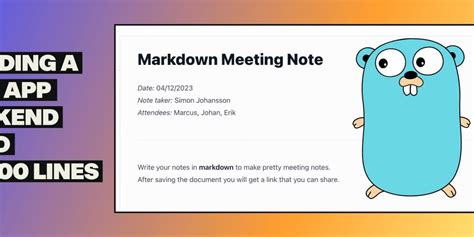 building a web app backend in go with postgresql database in