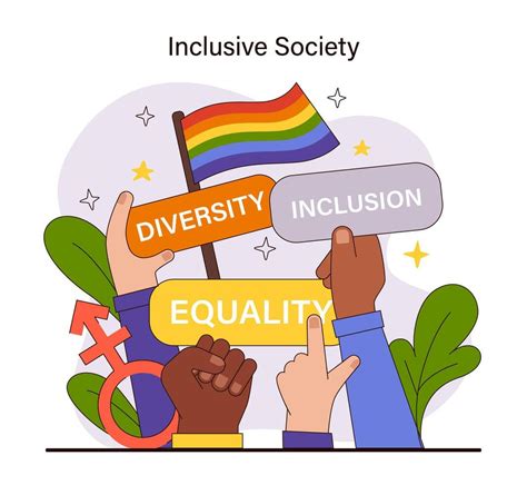 inclusive society concept diverse hands pointing towards equality 41173733 vector art at vecteezy