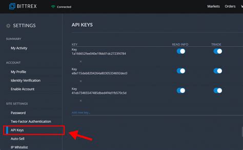 Bittrex Api Keys Fiat Autosettlement Mycryptocheckout