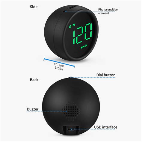 Gps Speedometer Intelligent Digital Display Gauge Vicedeal