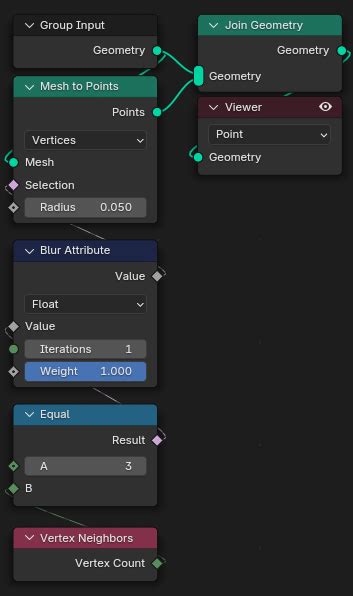 Bezier Curves Geometry Nodes How To Select Next Connected Vertex Or