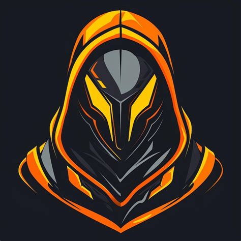 Premium Photo Hooded Hacker Logo Mascot