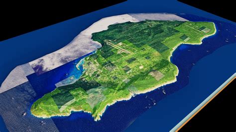 3d Model Tinian Island Full 3d Model Terrain Vr Ar Low Poly Cgtrader