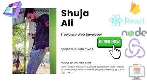 Be You React Js And Firebase Web Developer By Shuja990 Fiverr
